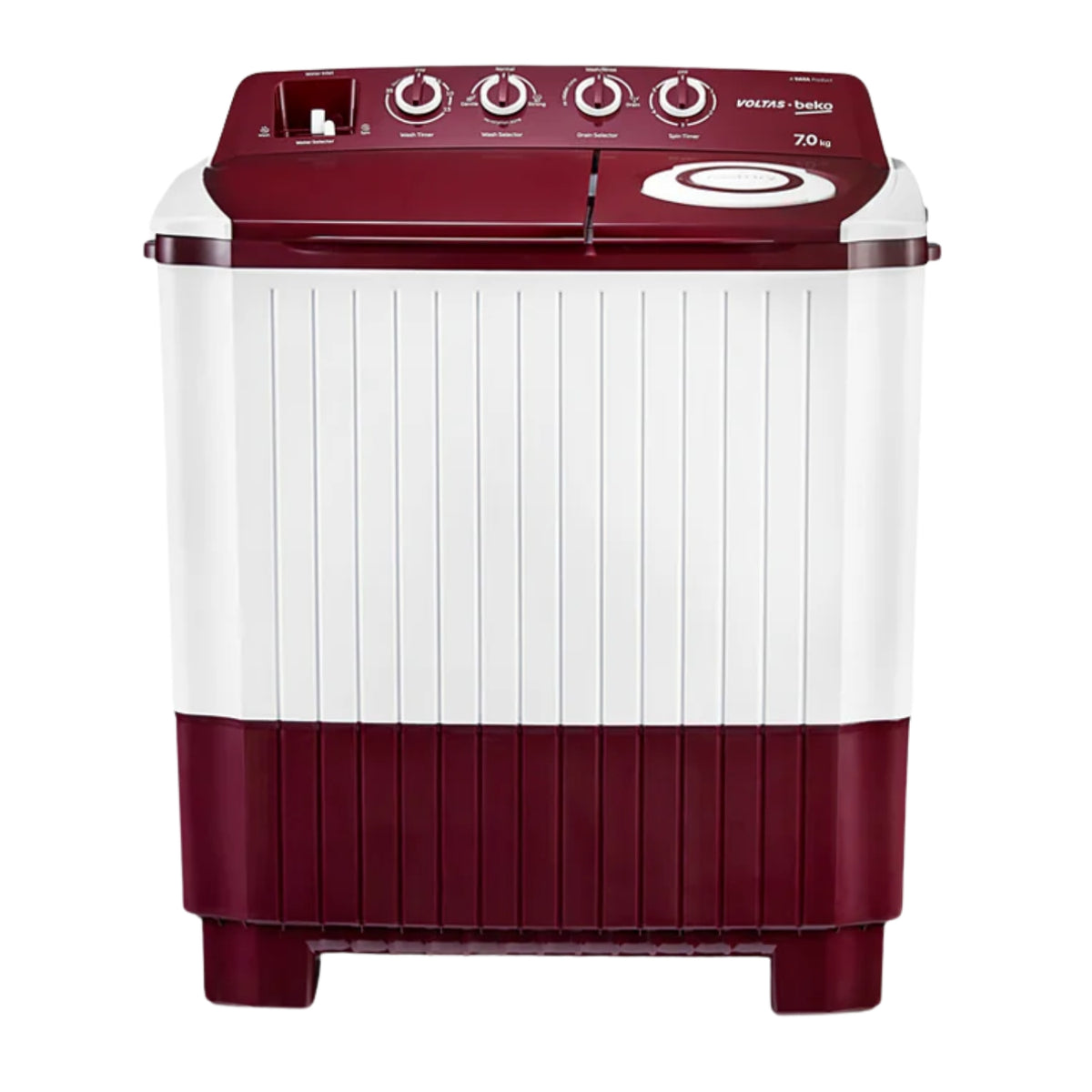 Voltas Beko WTT70DLIM Semi Automatic Washing Machine 7 kg - Burgundy ...